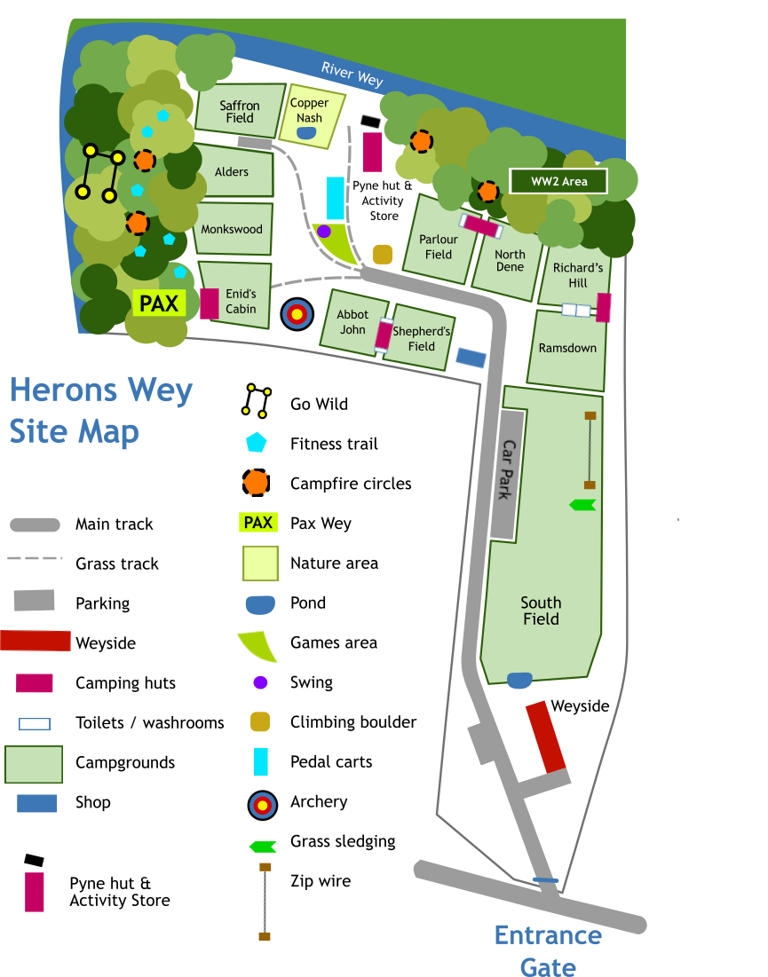 Site Map – Herons Wey
